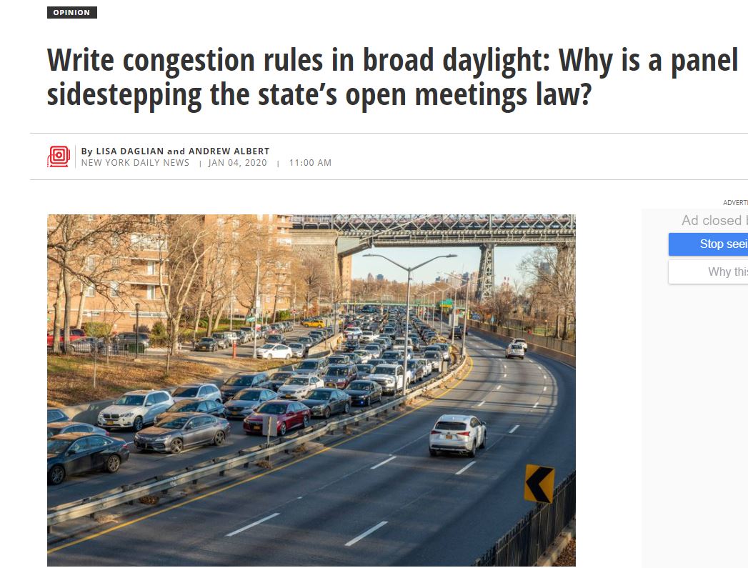 PCAC Calls for the Traffic Mobility Review Board to Follow Open ...