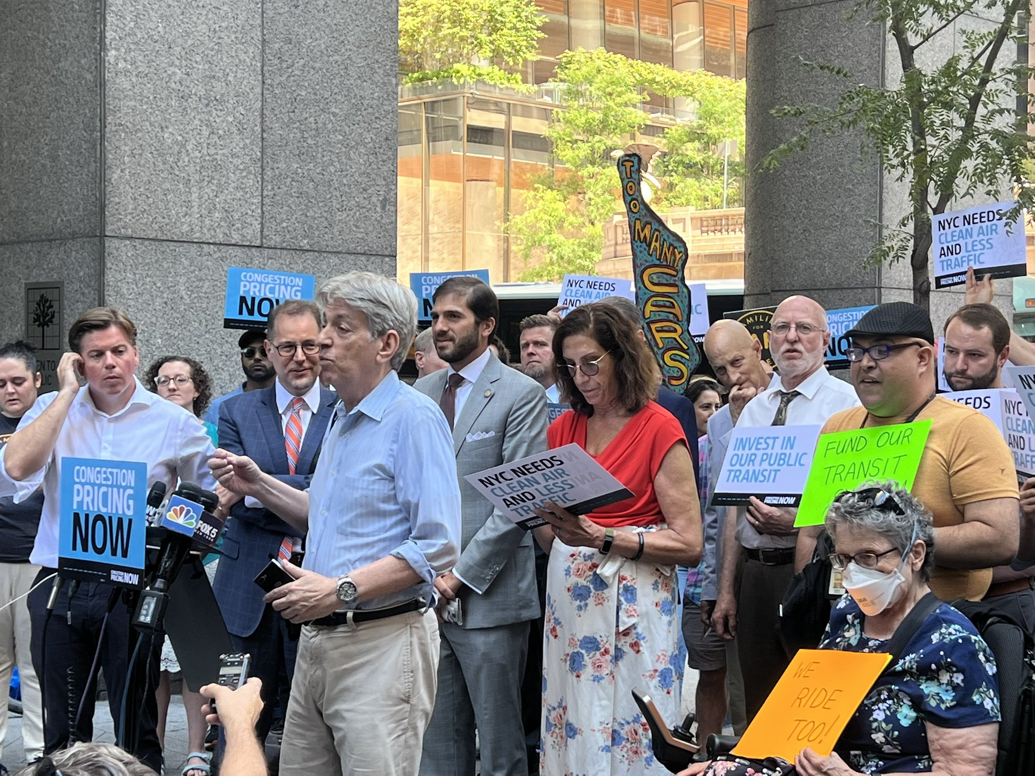 Broad Coalition Rallies in Support of Congestion Pricing - PCAC